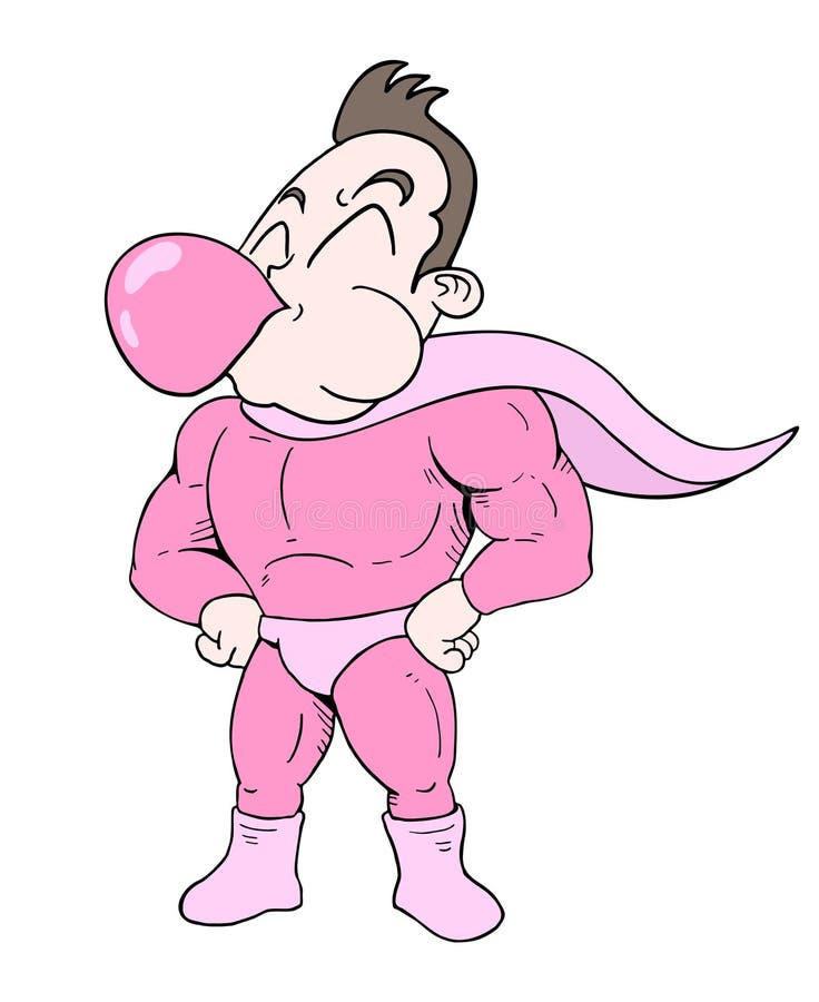 Funny hero draw stock vector. Illustration of game, cape - 270100953