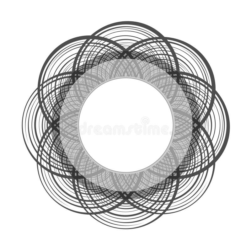 Geometric circles figure stock vector. Illustration of creative - 109333377