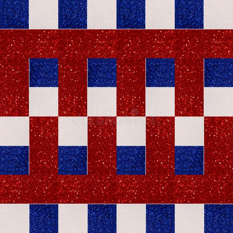 Creative Design with Geometric Pattern in Blue, White and Red Colors ...