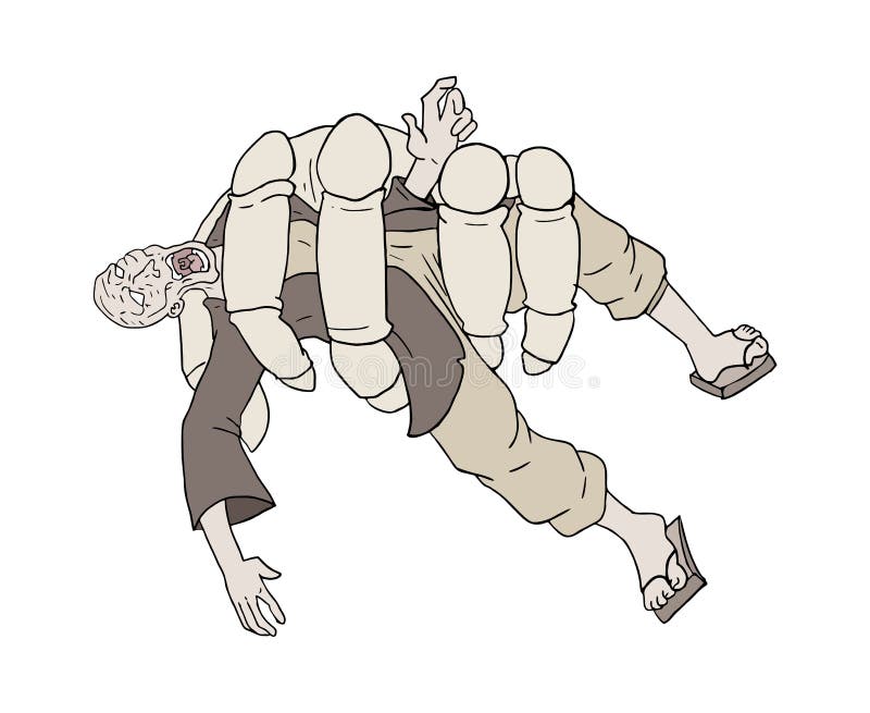 Hand Catching the Falling Earth Stock Illustration - Illustration of ...