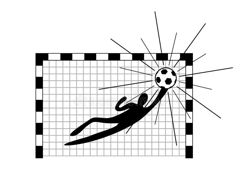 Design of Goalkeeper Illustration Stock Vector - Illustration of match ...