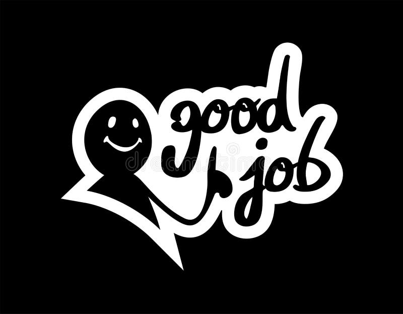 Good Job Motivation Sticker Stock Illustrations – 117 Good Job ...