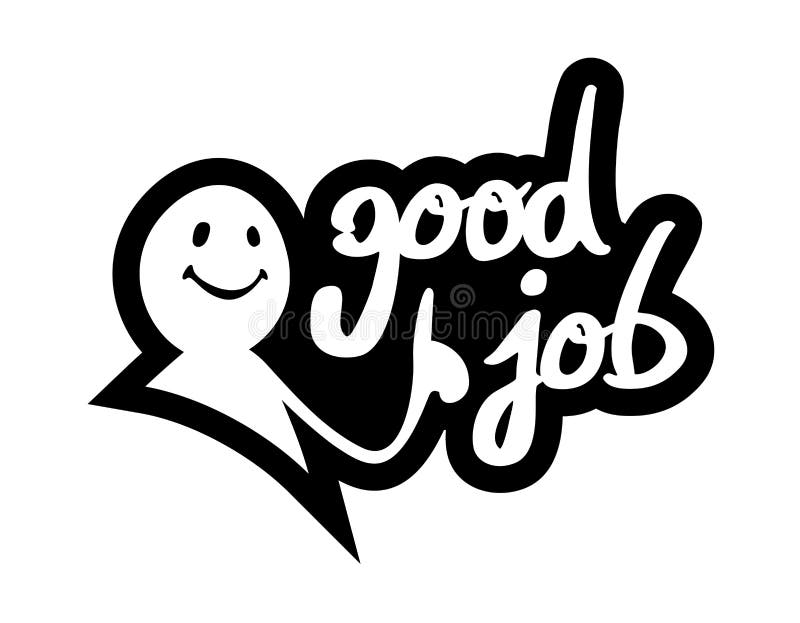 Good job message stock vector. Illustration of concept - 119189945
