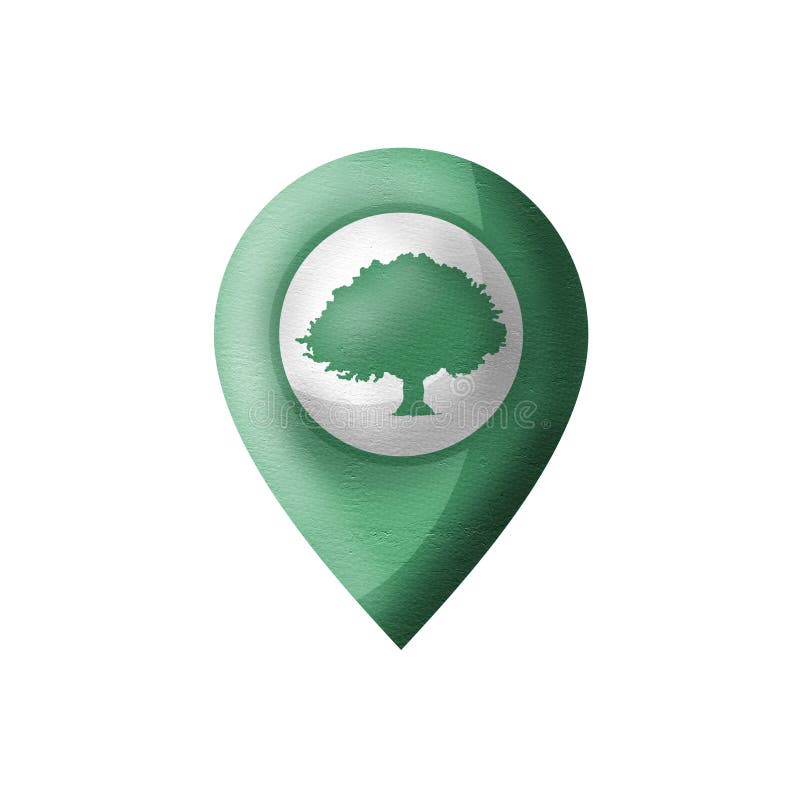 Green location symbol stock vector. Illustration of internet - 80082762