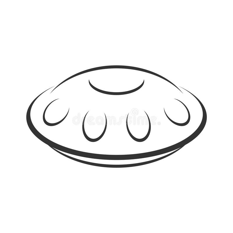 Handpan symbol design stock vector. Illustration of yoga - 333200942