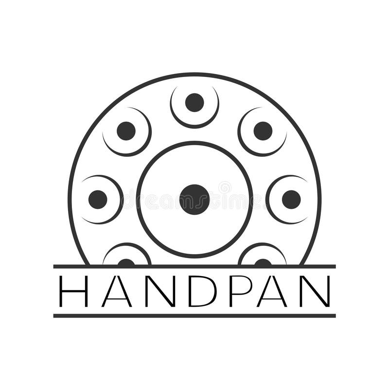 Handpan symbol design stock vector. Illustration of design - 333200951