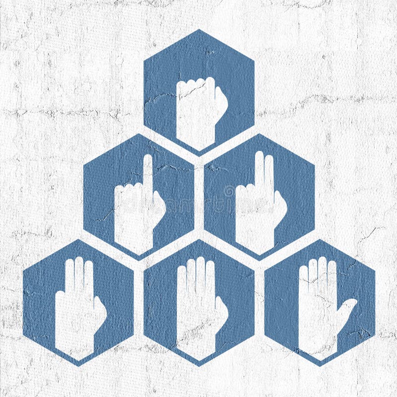 Hands counting symbol stock illustration. Illustration of numeral ...