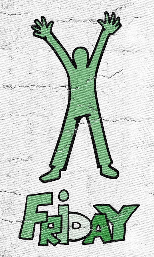 Happy friday stock vector. Illustration of happiness - 46167344