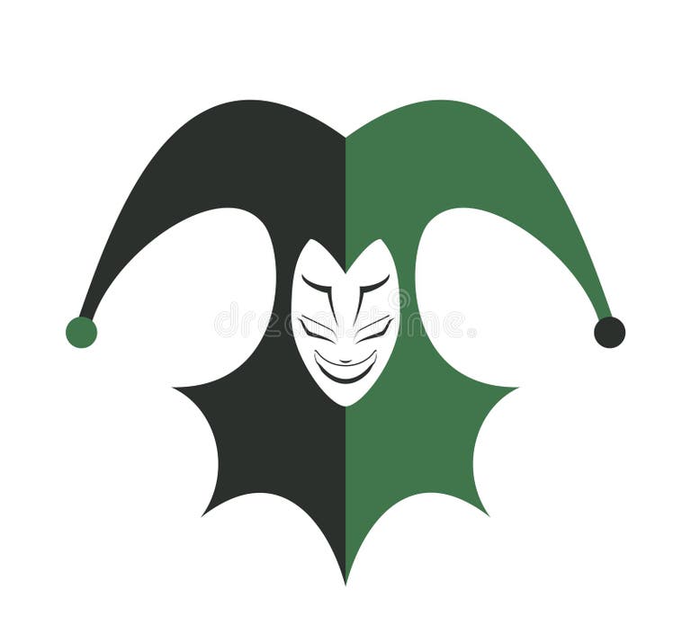 Creative Design of Harlequin Face Illustration Stock Vector ...