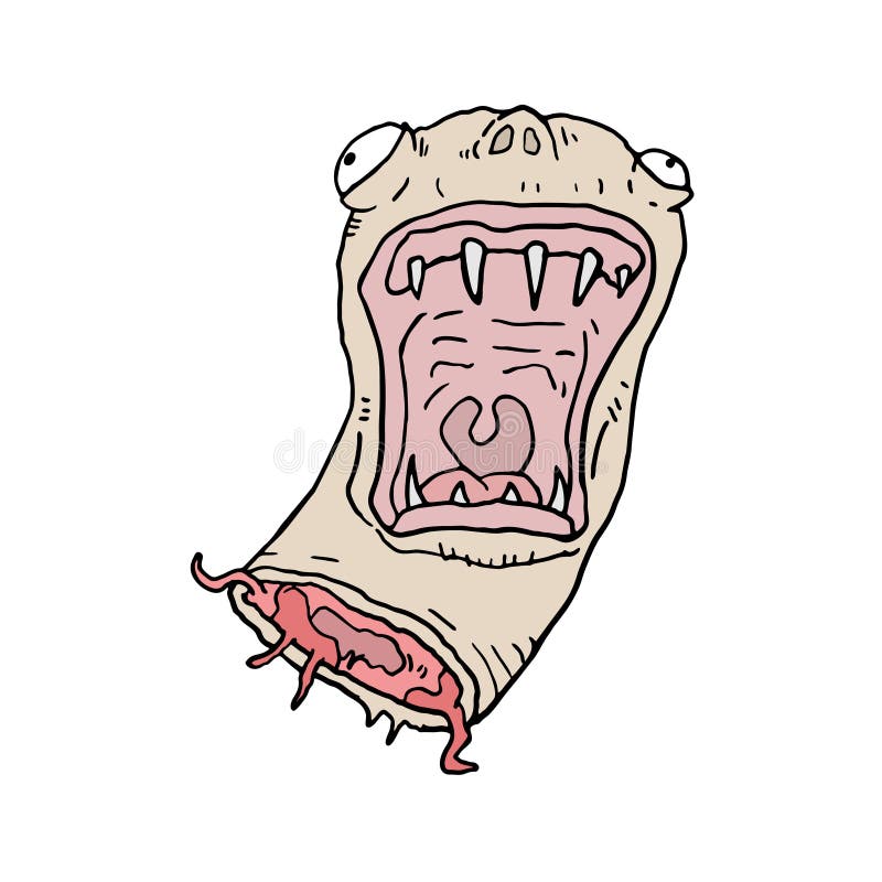 Headless monster draw stock vector. Illustration of demon - 112959384