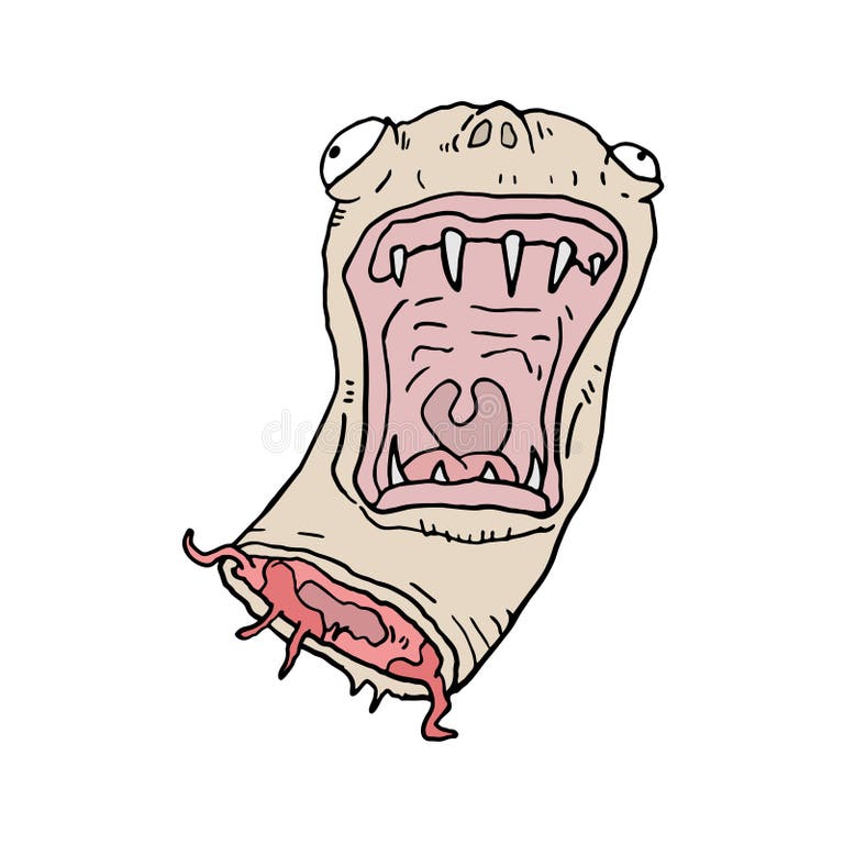 Headless monster draw stock vector. Illustration of demon - 112959384