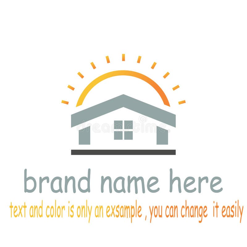 Abstract building sun logo stock vector. Illustration of geometric ...