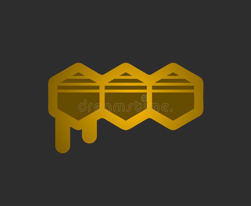 Honey hive icon stock vector. Illustration of comb, concept - 119636334