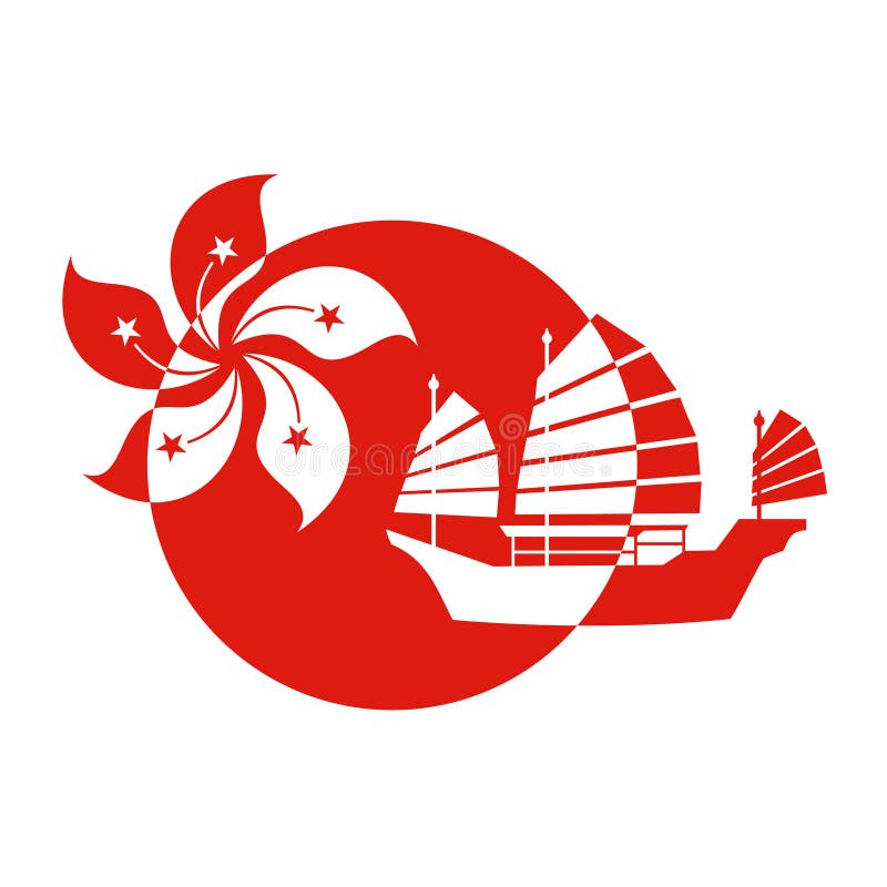 Hong Kong ship icon stock vector. Illustration of ship - 101358739