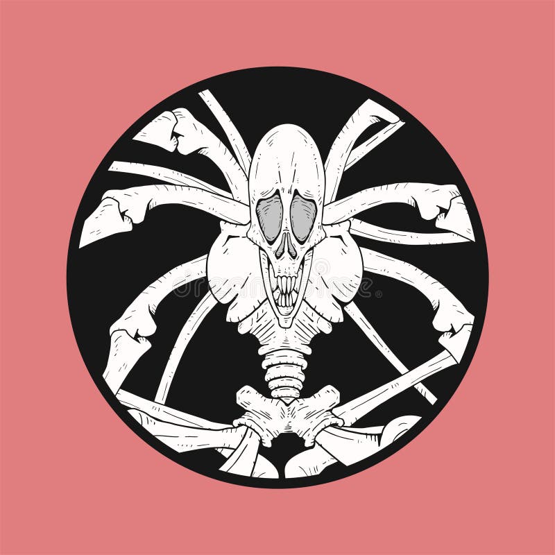 Horror Creature Illustration Stock Vector - Illustration of style ...