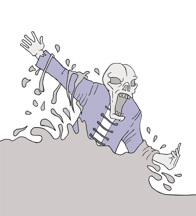 Creative Design of Horror Dead Man Illustration Stock Vector ...