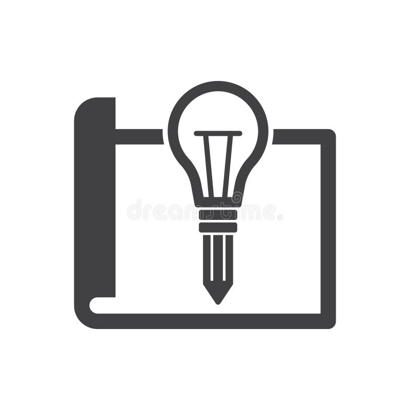 Creative design idea icon stock vector. Illustration of solution ...
