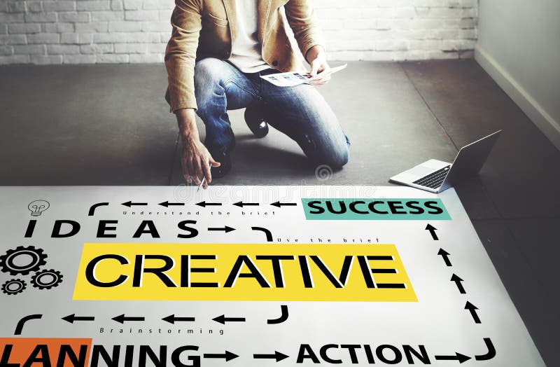 Creative Design Ideas Imagination Inspiration Creativity Concept Stock ...