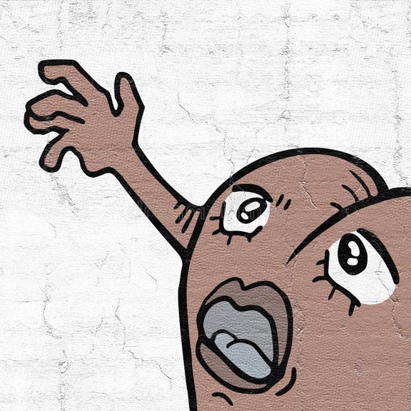 Imaginative expression stock illustration. Illustration of help - 99105056