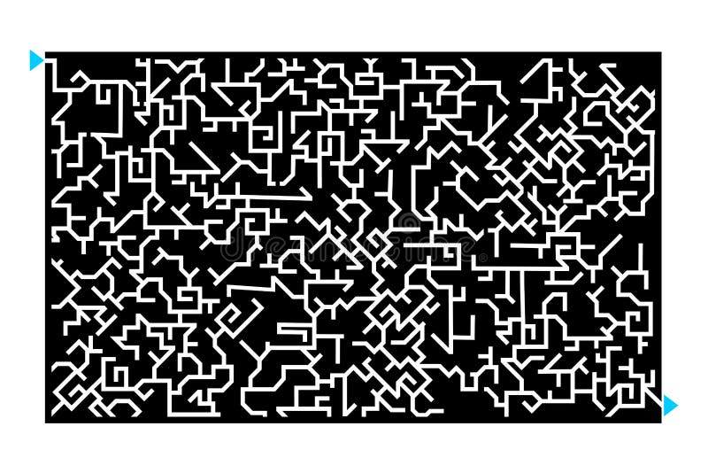 Imaginative Labyrinth Illustration Stock Vector - Illustration of ...