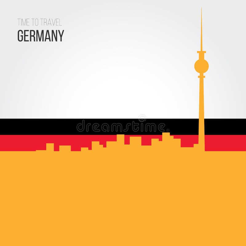 Creative Design Inspiration or Ideas for Germany. Stock Vector ...