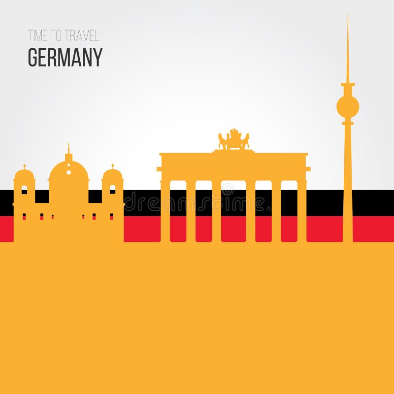 Creative Design Inspiration or Ideas for Germany. Stock Vector ...