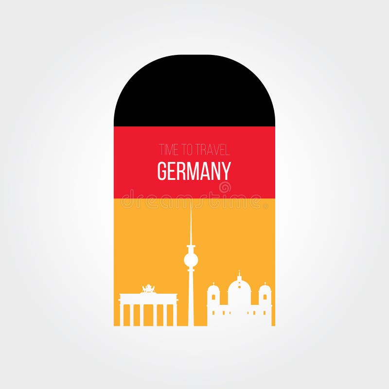 Creative Design Inspiration or Ideas for Germany. Stock Illustration ...