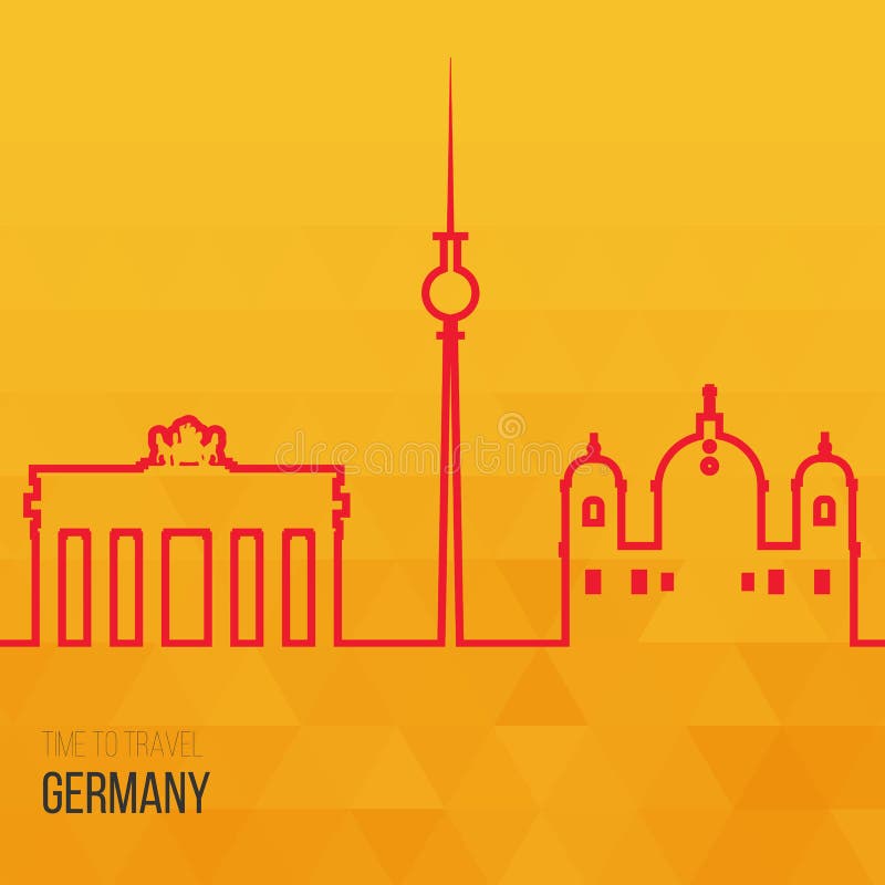 Creative Design Inspiration or Ideas for Germany. Stock Illustration ...