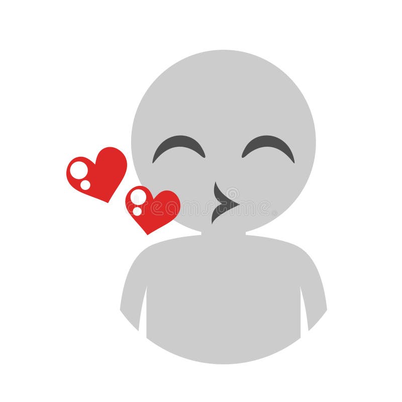 Kissing expression stock vector. Illustration of love - 99548285