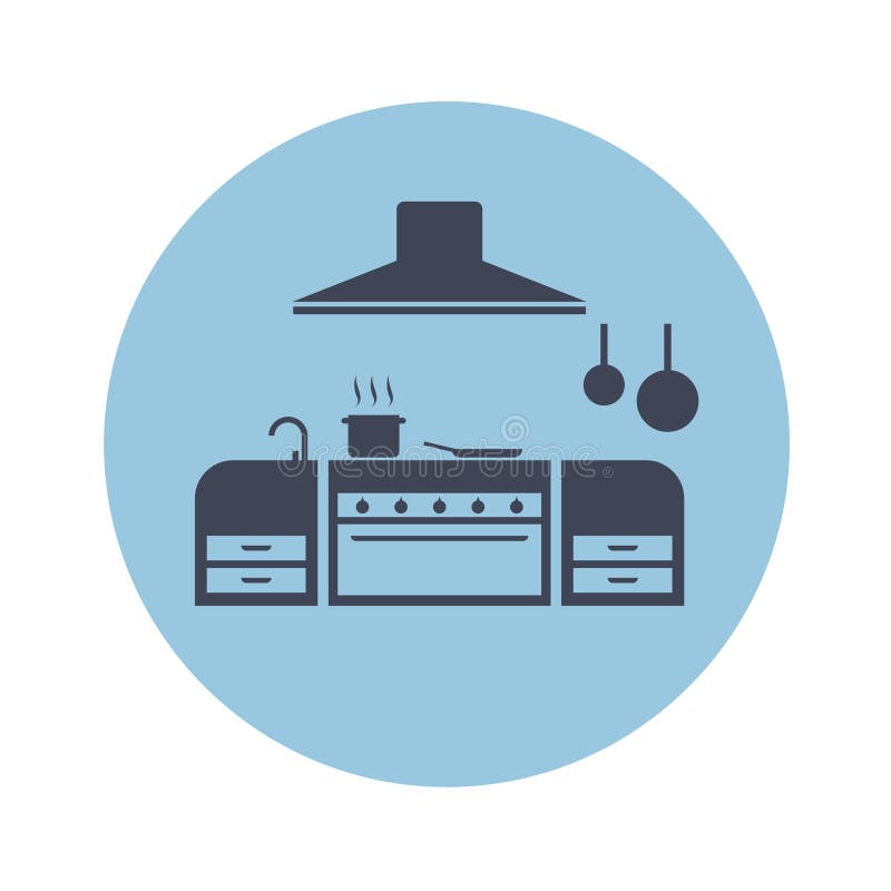 Kitchen icon stock vector. Illustration of stove, cooking - 102725584