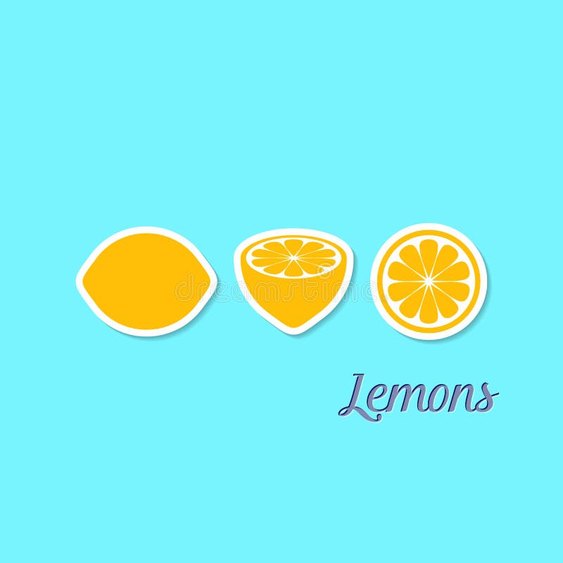 Creative Design with Lemons Stock Vector - Illustration of fruit, cover ...