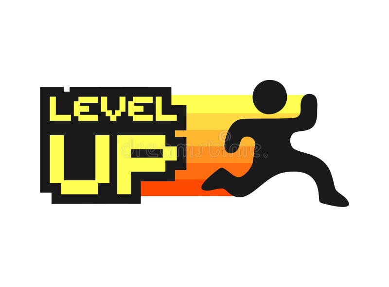 Creative Design of Level Up Symbol Stock Vector - Illustration of ...
