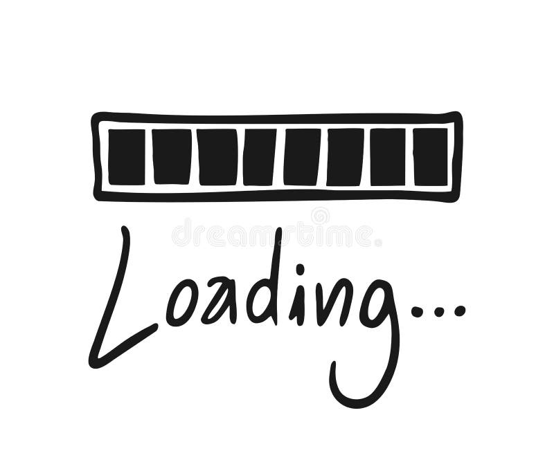 Creative Design of Loading Bar Illustration Stock Vector - Illustration ...