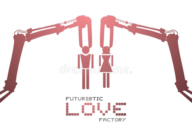 Design of love machine stock illustration. Illustration of couple ...