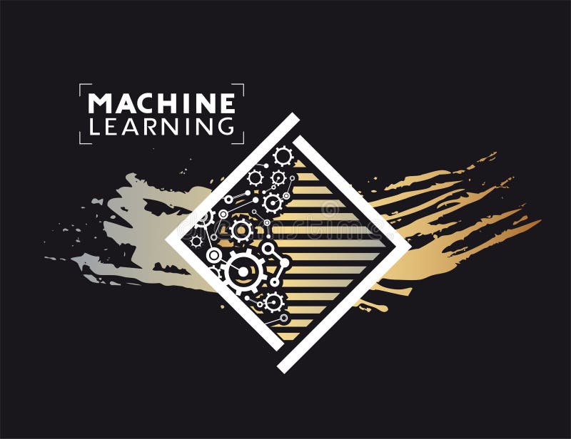 Creative Design of Machine Learning Illustration Stock Vector ...