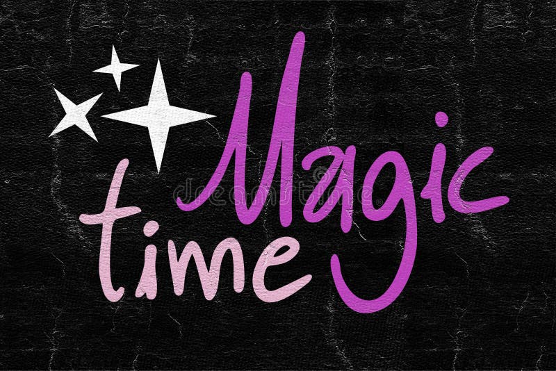 Magic time symbol stock illustration. Illustration of pink - 115933620