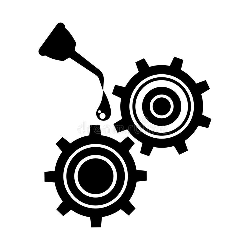 Design of Maintenance Oil Tech Symbol Stock Vector - Illustration of ...