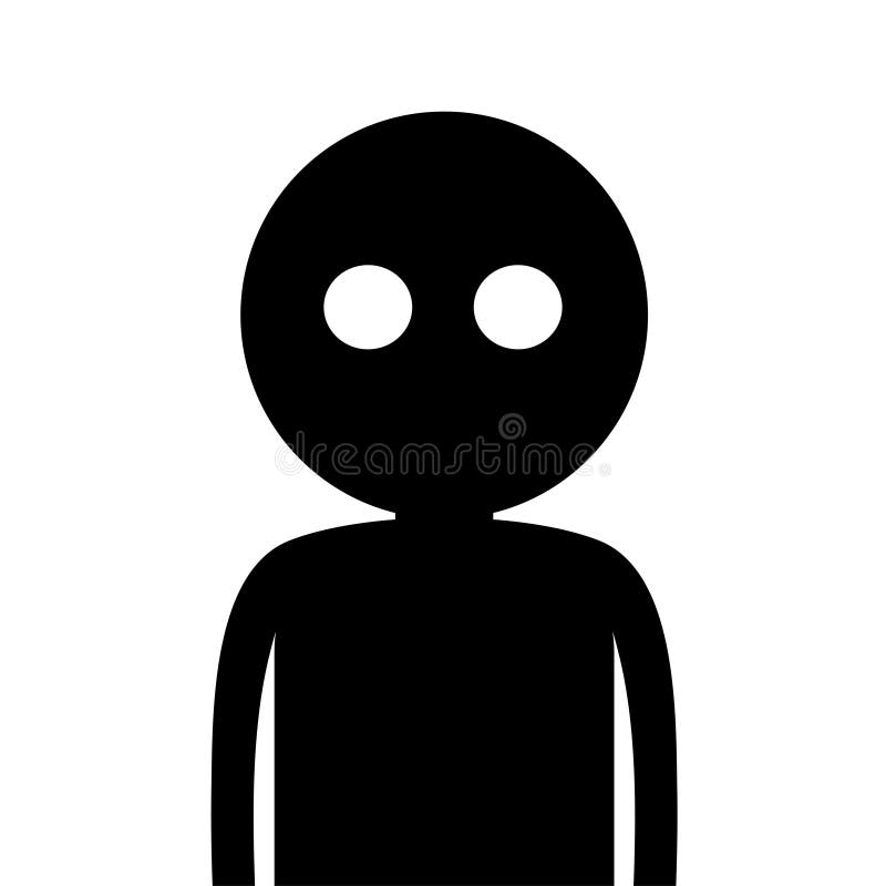Man flat icon stock vector. Illustration of flat, silhouette - 99976110