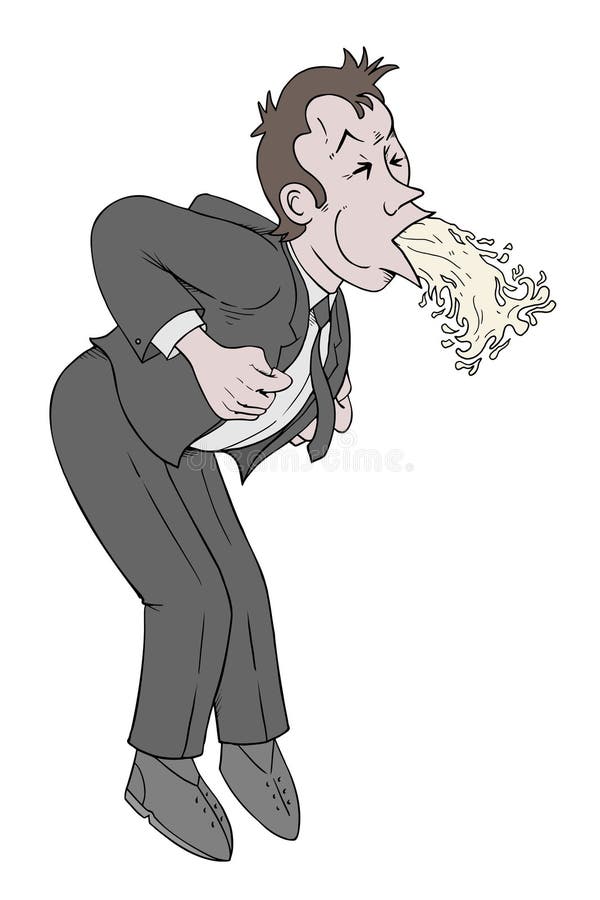Ill Man Vomiting Cartoon Stock Illustrations – 197 Ill Man Vomiting ...