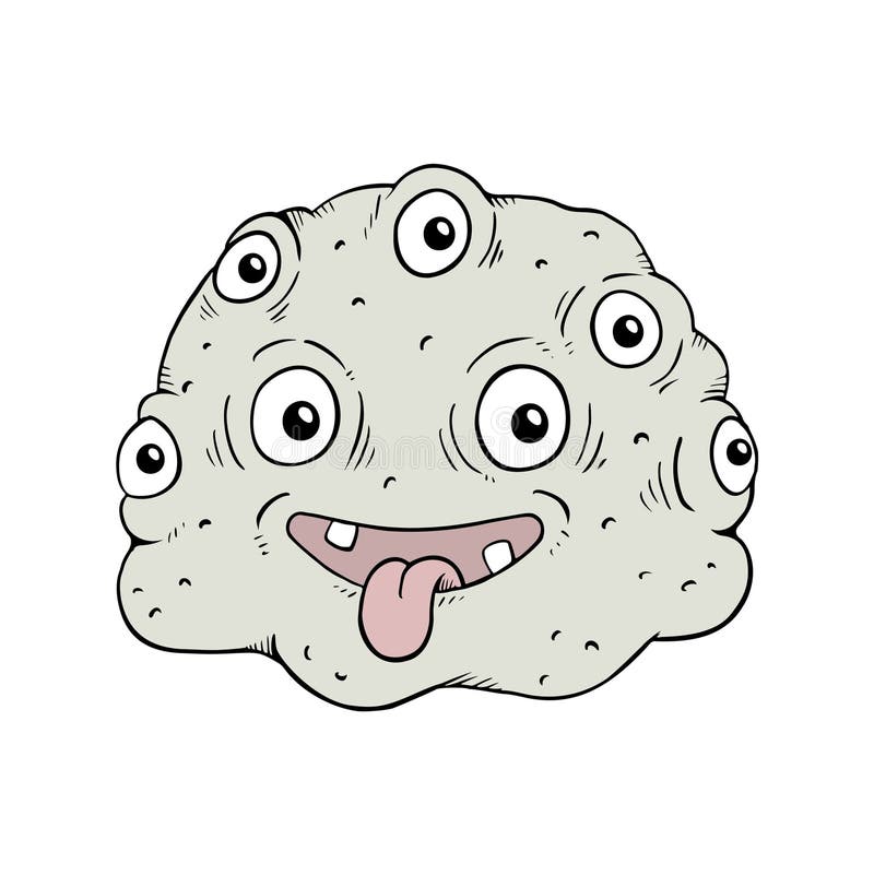 Creature with many eyes stock vector. Illustration of package - 327581104