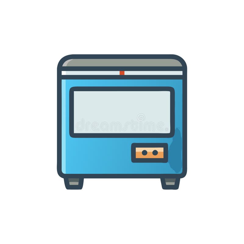 Creative Mini Freezer Design Icon Stock Photo - Illustration of icon ...