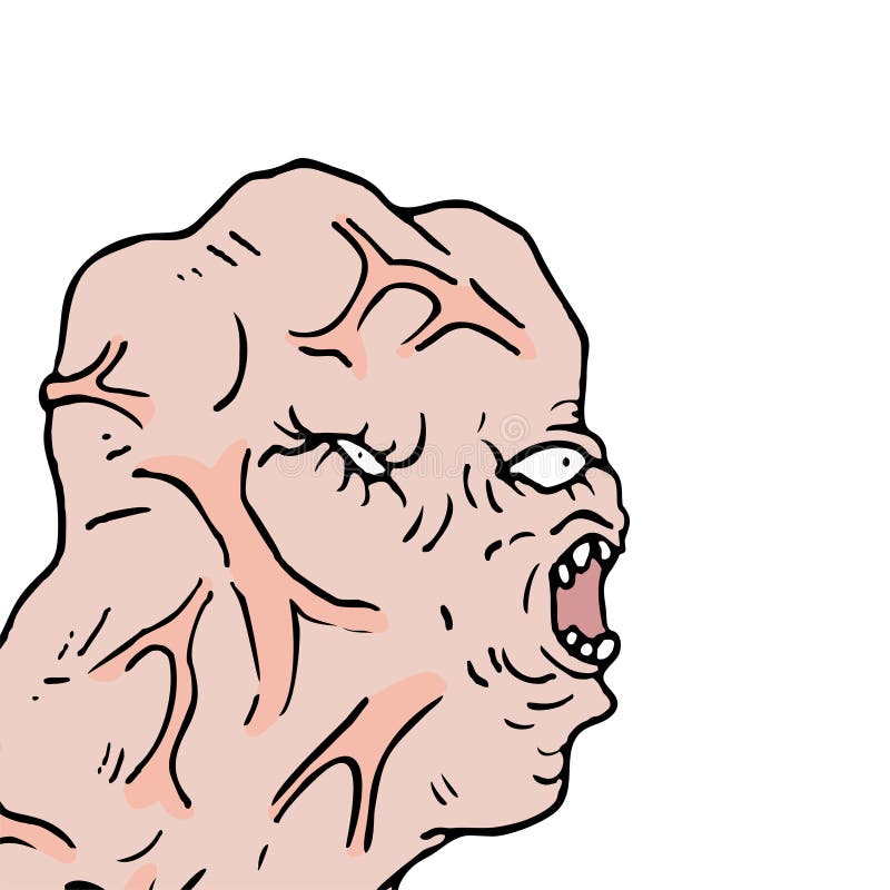 Misshapen Creature Illustration Stock Vector - Illustration of hand ...