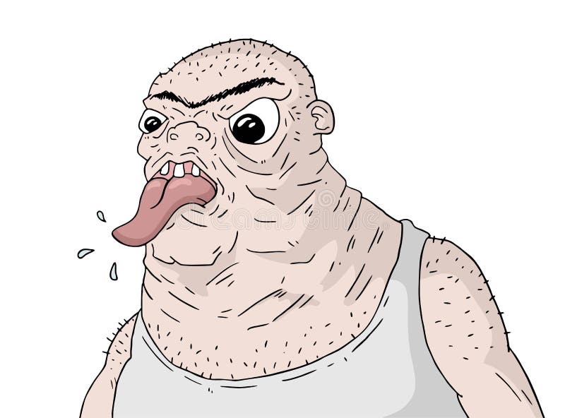 Mocking Expression with Tongue Out Stock Vector - Illustration of ulgy ...