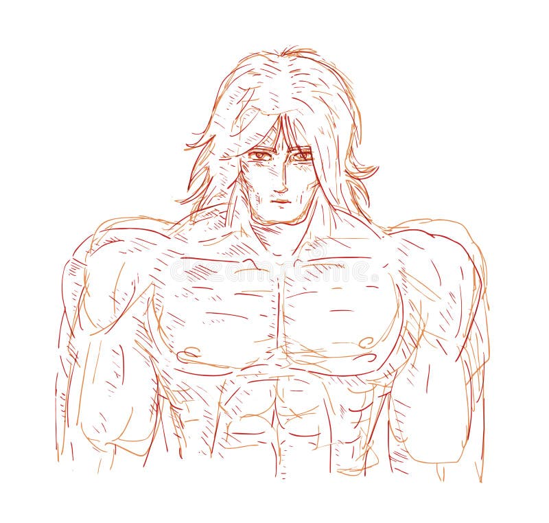 Muscle Man Draw Stock Illustrations – 908 Muscle Man Draw Stock ...