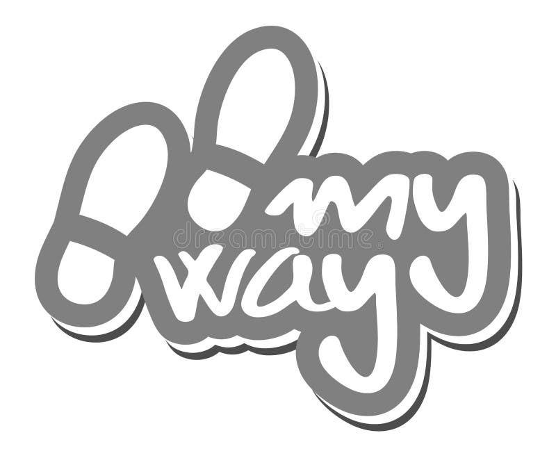 My way symbol stock vector. Illustration of symbol, roadsign - 118579870