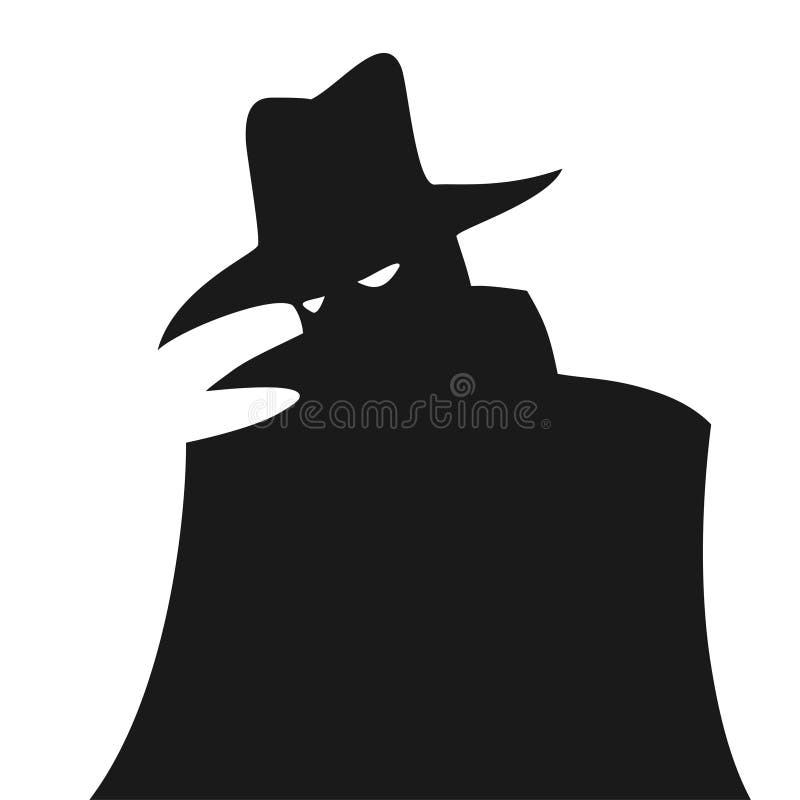 Creative Design of Mystery Man Illustraiton Stock Vector - Illustration ...