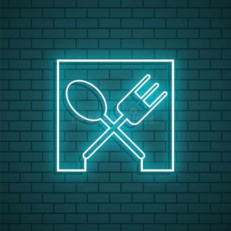 Neon Restaurant/Food Symbols/ai Stock Vector - Illustration of isolated ...
