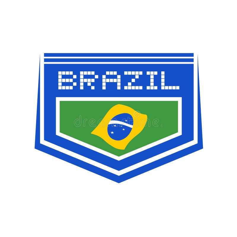 Emblem brazil stock vector. Illustration of icon, competition - 40786527