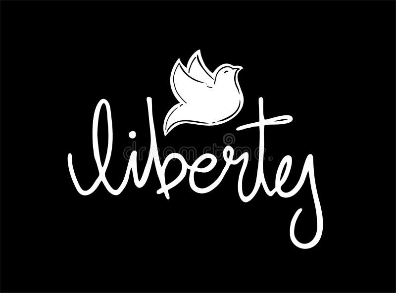 Nice Liberty Message Design Stock Vector - Illustration of wall, design ...