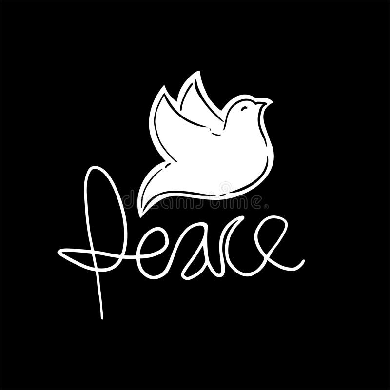 Nice peace message symbol stock vector. Illustration of spiritual ...